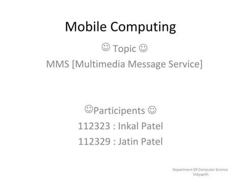Architecture Of Mobile Computing Ppt