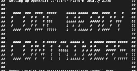 Eric D Schabell How To Setup OpenShift Container Platform On Your Local Machine In Minutes