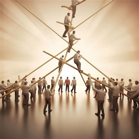 Premium Photo Collective Effort Integration And Unity With Teamwork Concept As A Business Metaphor