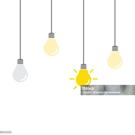 전구는 아이디어와 창조적 사고 처리를위한 분석 적 사고로 가득합니다 전구 아이콘 벡터입니다 아이디어 기호 일러스트 개념에 대한 스톡 벡터 아트 및 기타 이미지 Istock