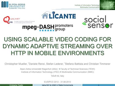 Using Svc For Dash In Mobile Environments Ppt