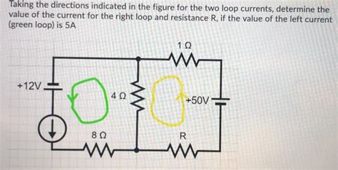 Solved Write Down The Equations For The Two Loops Use The Chegg
