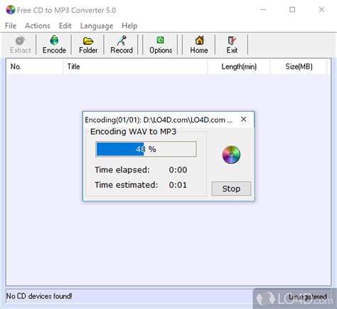 Free CD To MP Converter Screenshots