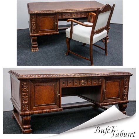 #Комплект письменный #стол и #кресло, #винтаж 👛135 000р 👆🏻Размеры ...