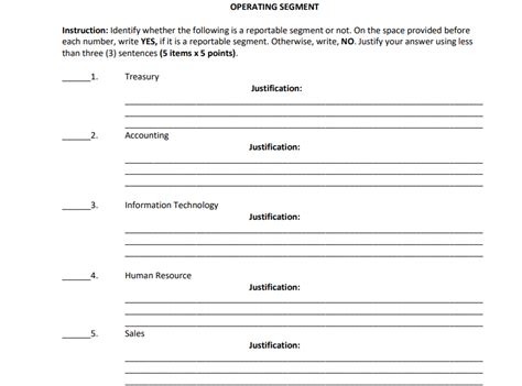 Solved Operating Segment Instruction Identify Whether The