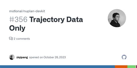 Trajectory Data Only Issue Motional Nuplan Devkit GitHub