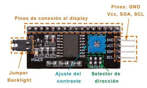 Display LCD Azul x Módulo I C Serial x SEM Soldar Display Casa da Robótica