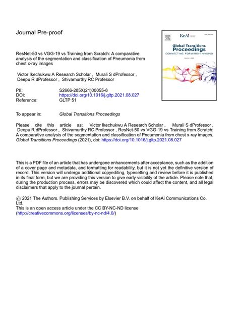 Resnet 50 Vs Vgg 19 Vs Training From Scratch A Comparative Analysis Of The Segmentation And