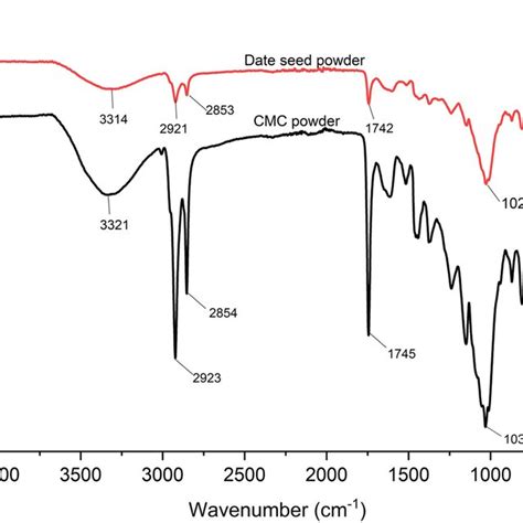 Ftir Spectra Of Cmc And Date Seed Powder Download Scientific Diagram