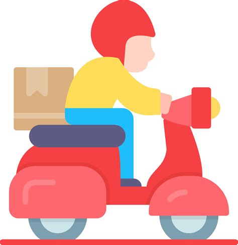 Delivery Bike Creative Icon Design 15075225 Vector Art At Vecteezy