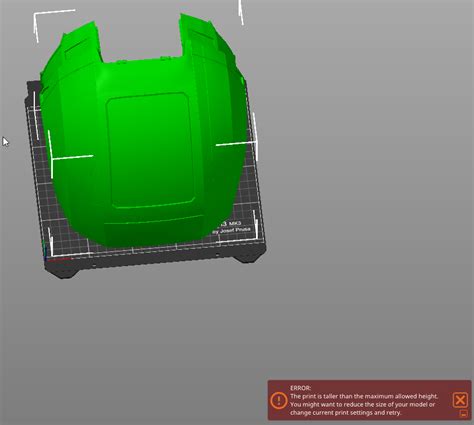 Unable To Slice Object Close To Build Volume · Issue 9646 · Prusa3d