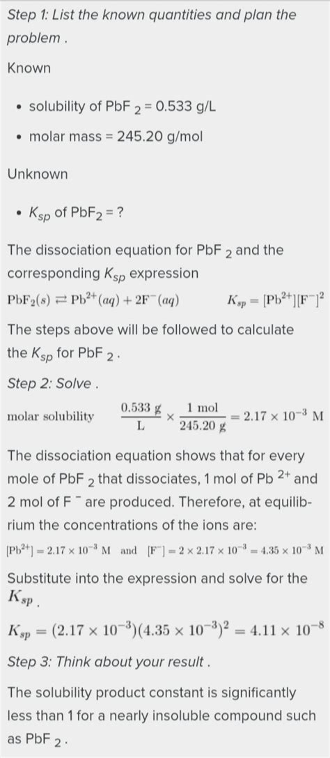 [solved] How Does One Calculate The Molar Solubility Of A Compound Without Course Hero
