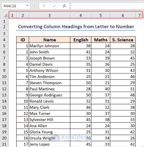 Excel Row And Column Headings A Guide Exceldemy