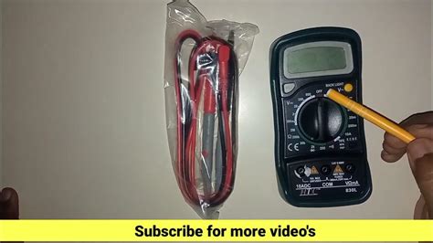 Multimeter Setting Youtube