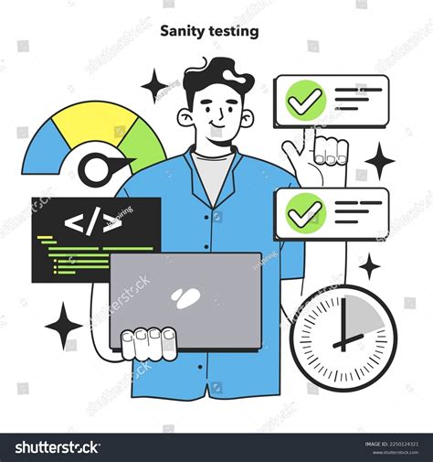 Sanity Testing Technique Software Testing Methodology Stock Vector