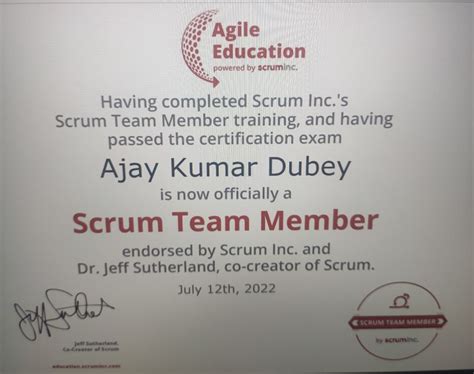 Ajay Kumar Dubey On Linkedin Started The Scrum Journey
