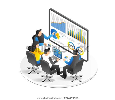 Isometric Flat 3d Illustration Concept Team Stock Vector Royalty Free 2274799969 Shutterstock