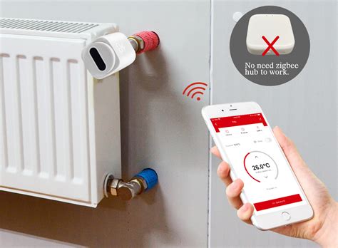 WiFi ETRV Thermostatic Radiator Valve Support Wi Fi Direct Connection No Hub Required SEA