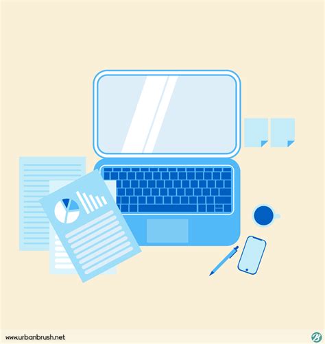 작업환경 일러스트 Ai 무료다운로드 Free Workspace Vector 어반브러시