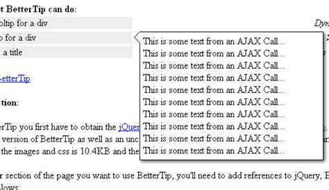 50 Useful Free Jquery Tooltip Plugins