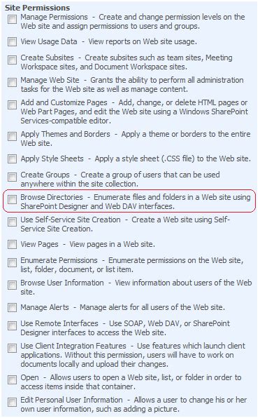 How To Restrict The Users To Edit From Sharepoint Designer Microsoft Sharepoint Products