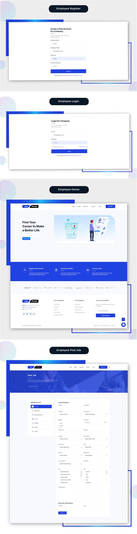 job portal in react and node js code market