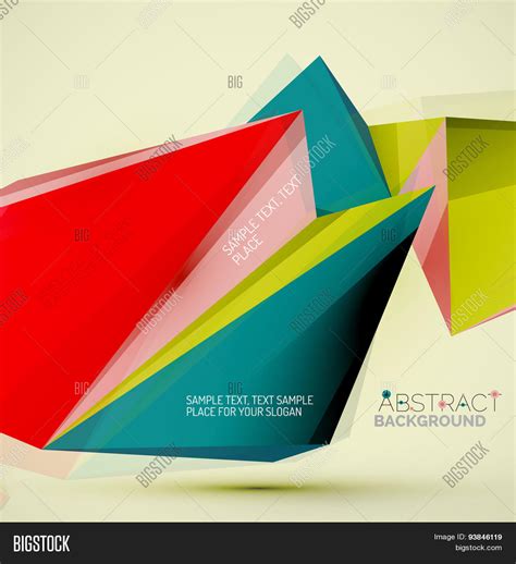 3d Geometric Shapes Vector Photo Free Trial Bigstock