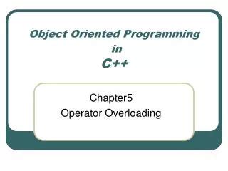 Ppt Object Oriented Programming In C By Microsoft Edx Course Powerpoint Presentation Id
