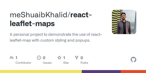GitHub MeShuaibKhalid React Leaflet Maps A Personal Project To Demonstrate The Use Of React