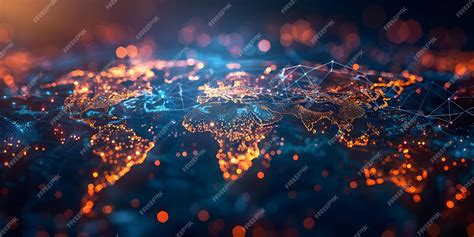 Premium Photo Visual Representation Of Worldwide Interconnectedness