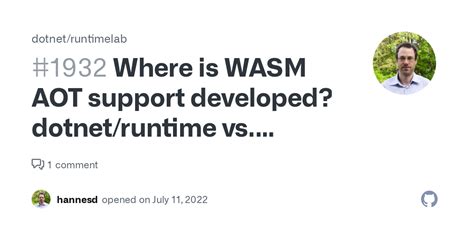 Where Is Wasm Aot Support Developed Dotnetruntime Vs Dotnetruntimelab · Issue 1932 · Dotnet