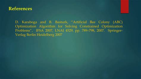 Artificial Bee Colony Abc Swarm Intelligence Ppt