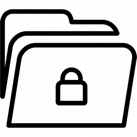 Folder Lock Data Disk Explorer File Storage Icon Download On Iconfinder