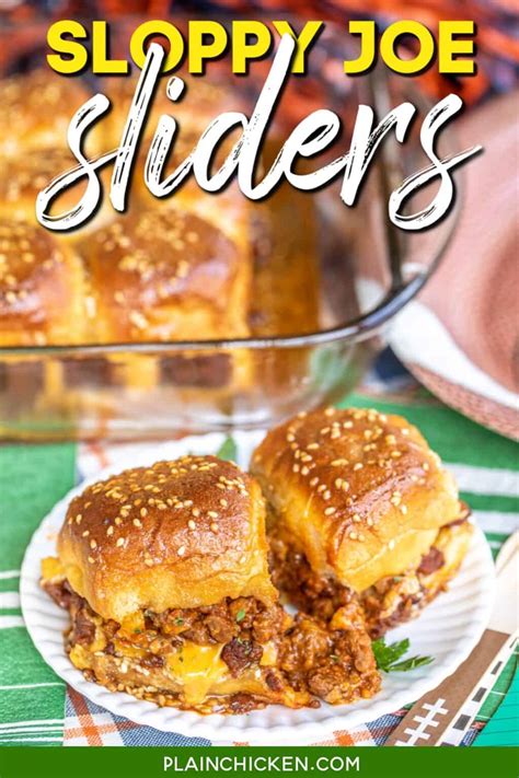 Sloppy Joe Sliders Plain Chicken