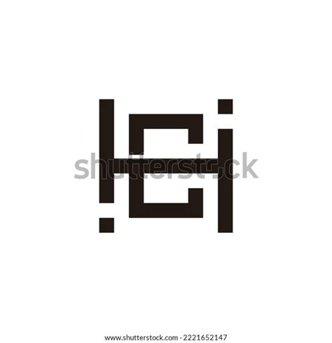Letter H C Square Geometric Symbol Stock Vector Royalty Free 2221652147 Shutterstock