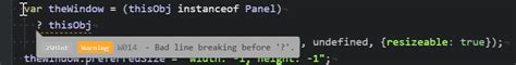 Ide Atom Jsbeautify And Jslint Dont Agree About Ternary Line Breaking Stack Overflow