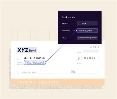 OCR Bank Check Capture Extract Data From US Bank Checks