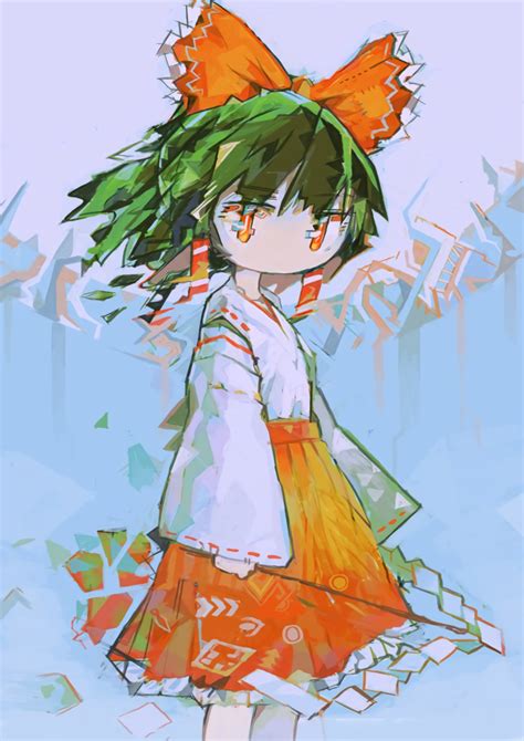 Hakurei Reimu Touhou Project Touhou Тохо Nito563 Anime Аниме картинки гифки