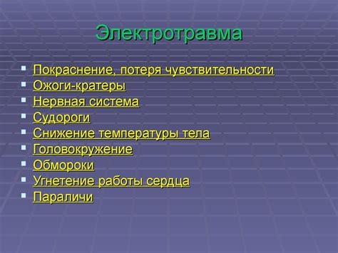 Воздействие электрического тока на человека Online Presentation