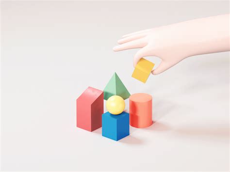 React Native Overlapping Components Illustration Design 3d
