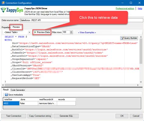 how to call salesforce rest api via odbc driver zappysys blog