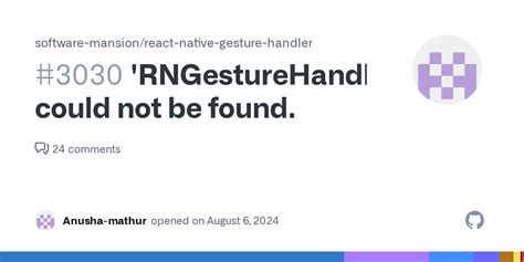 Rngesturehandlermodule Could Not Be Found · Issue 3030 · Software