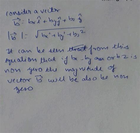 Can A Vector Of Magnitude Zero Have A Non Zero Components
