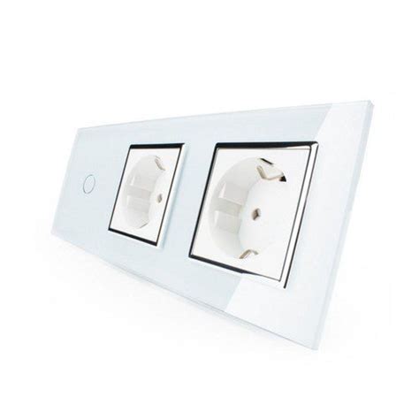 White 2 Socket Modular Touch Switch At Best Price In Gurugram Alisan Smart Homes