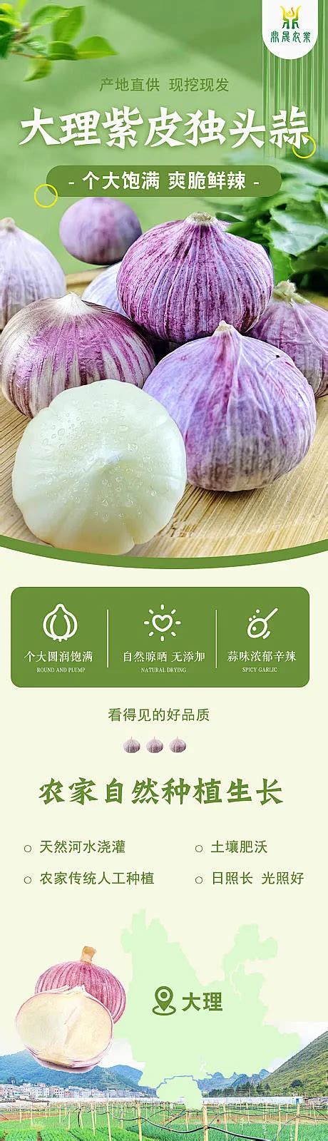 农产品大理紫皮独头大蒜详情页 源文件分享 Ywjfx Cn 花瓣网