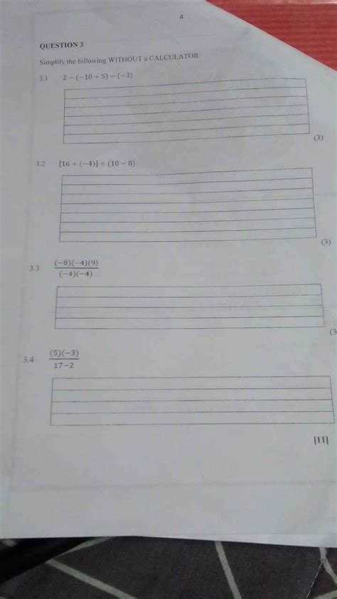 4question 3simplity The Following Without A Calculator312−−105−