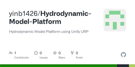Github Yinb Hydrodynamic Model Platform Hydrodynamic Model Platform Using Unity Urp