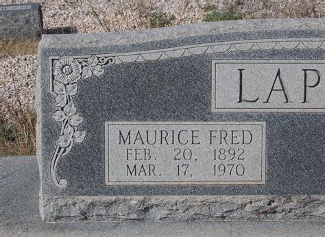 Maurice Fred Lappe 1892 1970 Homenaje De Find A Grave