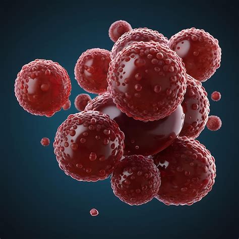 Premium Photo Science Laboratory Research And Development Concept Molecule Model Virus Cells