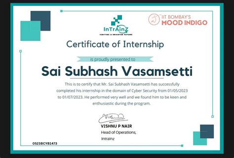 Sai Subhash Vasamsetti On Linkedin Happy To Share This That I Am